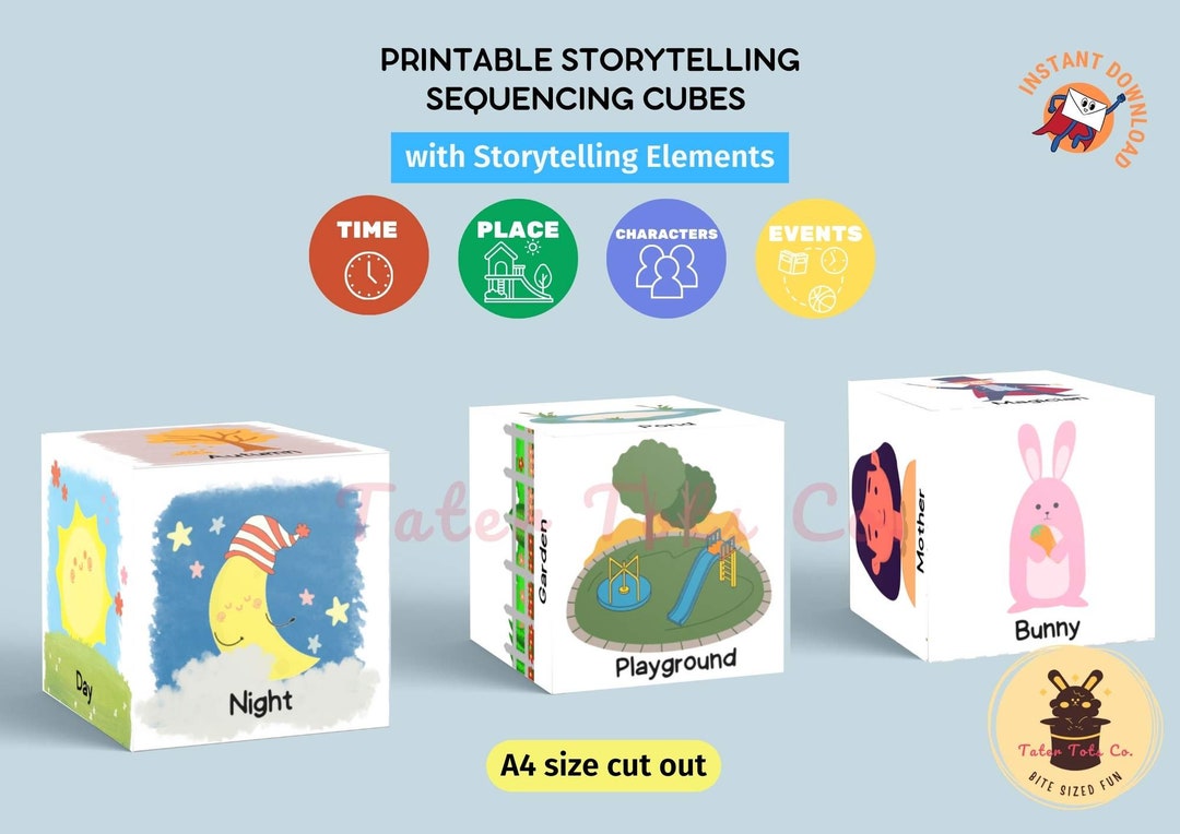Printable Story Cubes With Storytelling Sequencing Story Telling ...