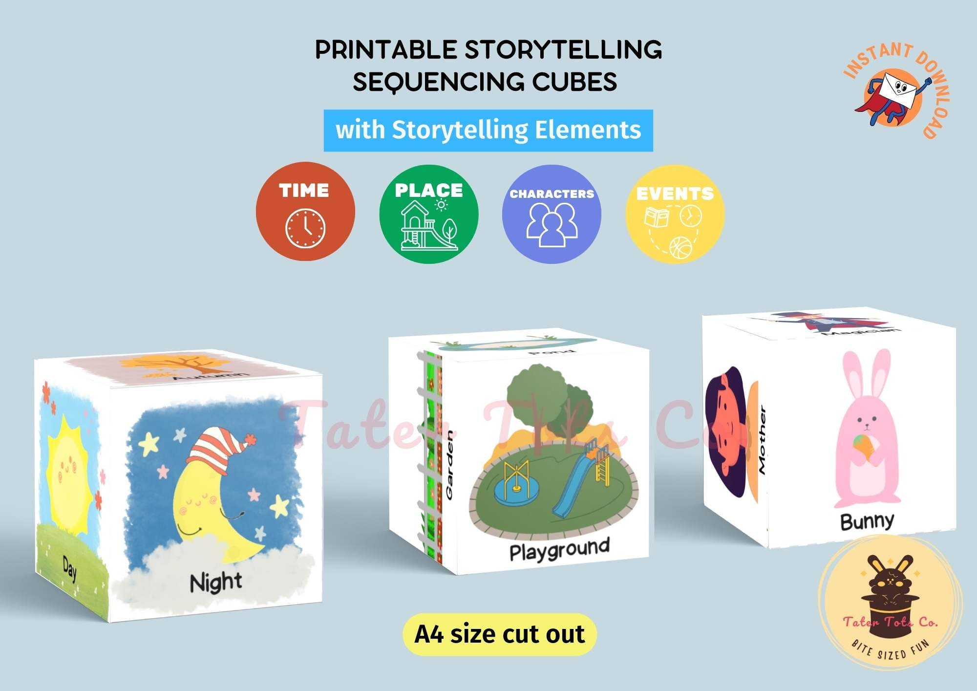 Printable Story Cubes With Storytelling Sequencing Story Telling ...