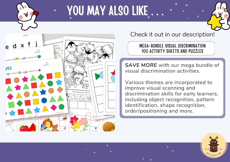 Visual Discrimination Stacked Item Spatial Order Position Activity ...
