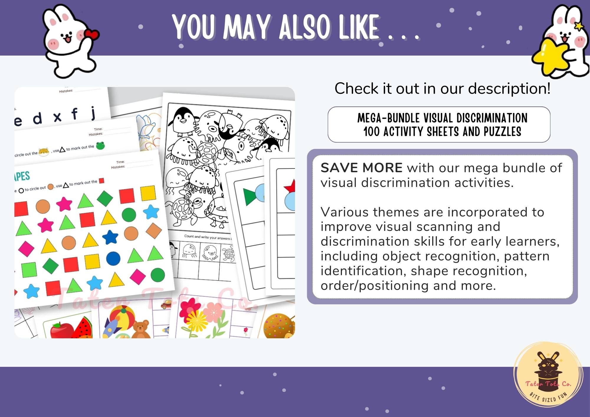 Visual Discrimination Stacked Item Spatial Order Position Activity ...