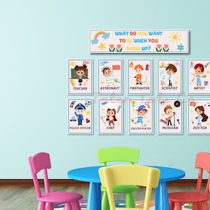 When I Grow up Job Occupations Printable Bulletin Board Pack - Fun and ...