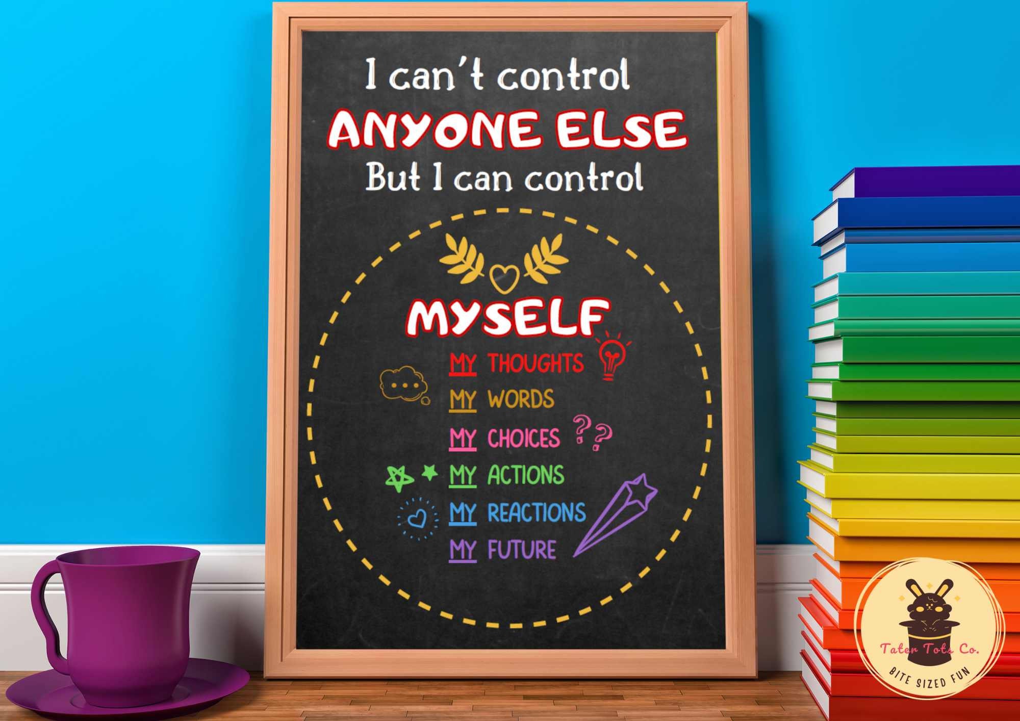 Self Control Kids Bingo Card Game and Poster, Emotional Regulation ...