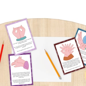 Guess the Animal Hand Shadow Puppets Guide Printable Card Game ...