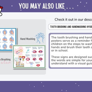 Brushing Teeth Poster Dental Hygiene Educational Poster, Toddler ...