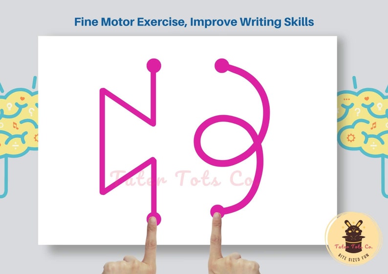 Finger Mazes Double Doodle Bilateral Brain Game - Beginner to Advance ...