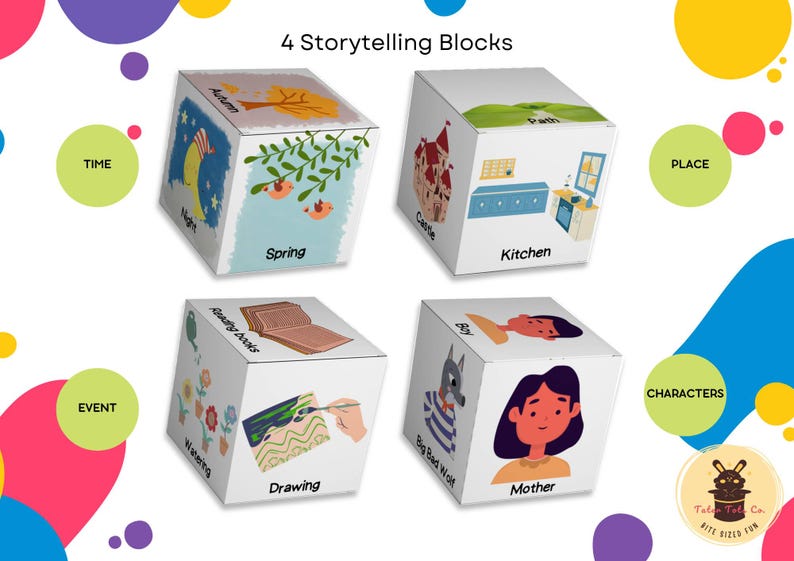 Printable Story Cubes With Storytelling Sequencing Story Telling ...
