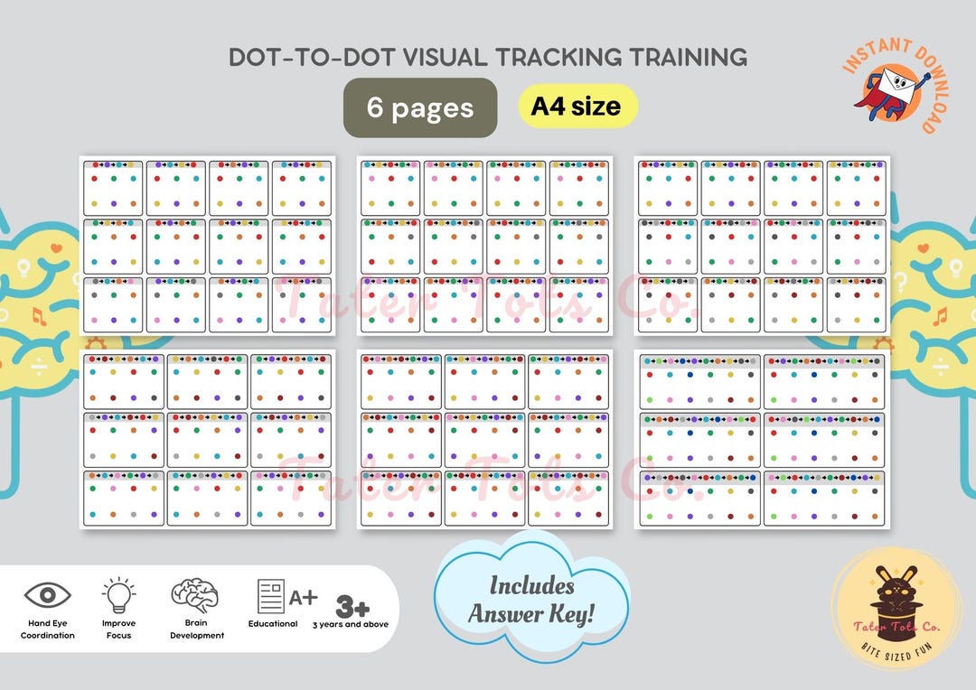 Dot-to-dot Visual Tracking Concentration Training: Enhance Memory With ...