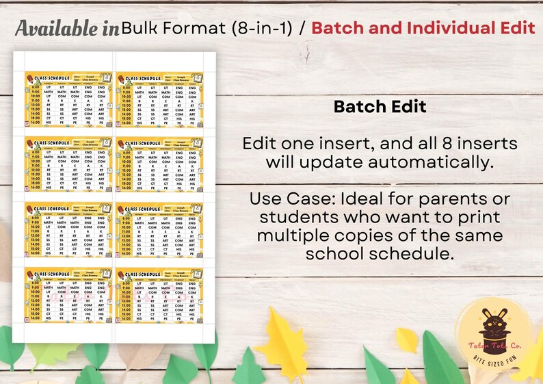 Printable Cute Stationery Class Schedule: Weekly School Timetable ...