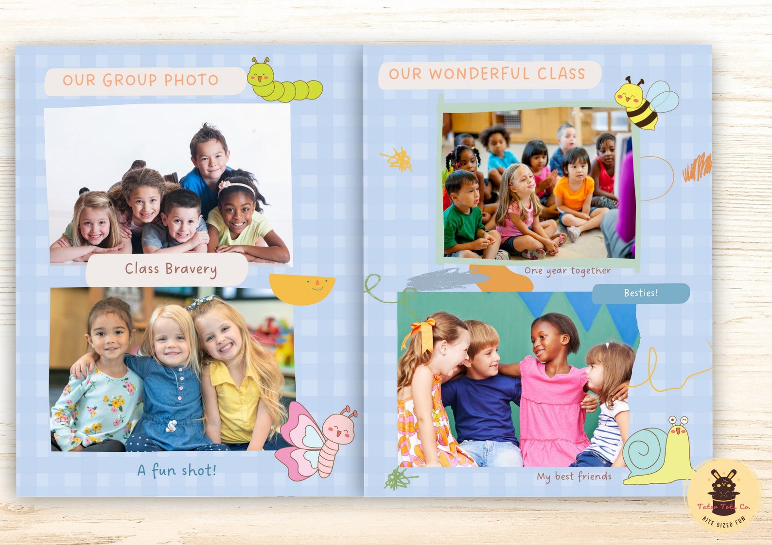 Preschool Graduation Memory Book: Canva Template for Kindergarten Prek ...
