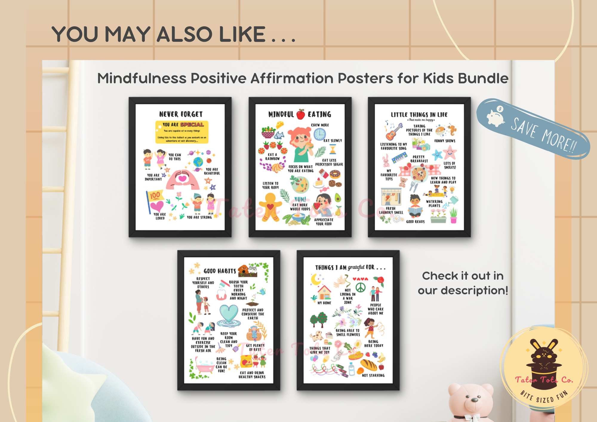 Mindful Eating Challenge Poster for Promoting Healthy Eating, Kids Eat ...