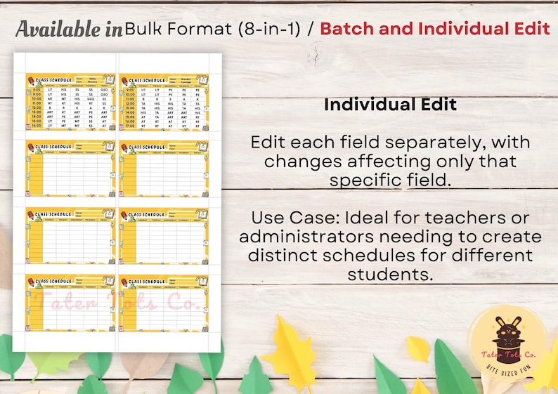 Printable Cute Stationery Class Schedule: Weekly School Timetable ...