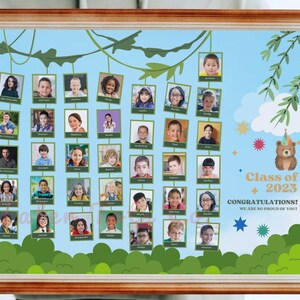 Student Graduation Photo Collage Template for School - Etsy