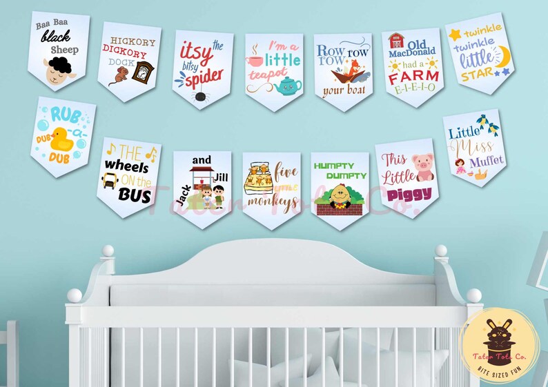 Classic Nursery Rhymes Theme Bunting Bundle | Fun Decoration for ...