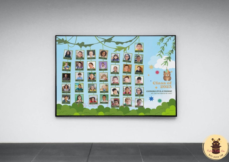Student Graduation Photo Collage Template for School - Etsy
