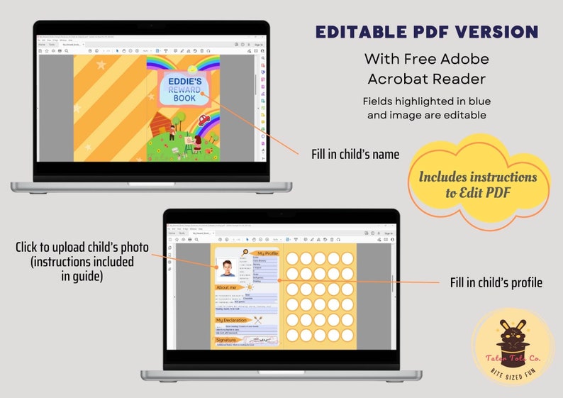 Personalized Rainbow Reward Sticker Chart Punch Card for Kids Behavior ...