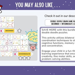 Double Doodle Bilateral Finger Mazes, Colorful and Cute Theme ...