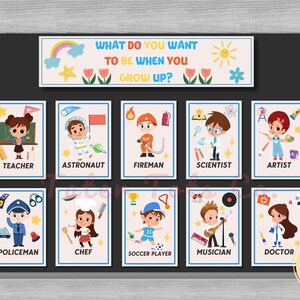 When I Grow up Job Occupations Printable Bulletin Board Pack Fun and ...
