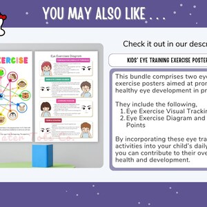 Kids' Eye Training Exercise Poster for Preschool: Improving Visual ...