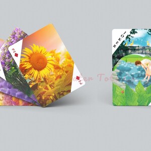 Custom Photo Playing Standard Deck Cards With Box Template and Easy ...
