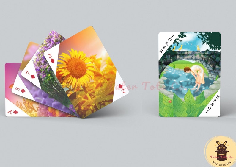 Custom Photo Playing Standard Deck Cards With Box Template and Easy ...