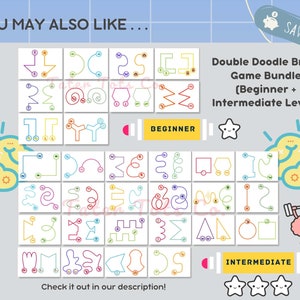 Double Doodle Bilateral Brain Game Beginner Level for - Etsy