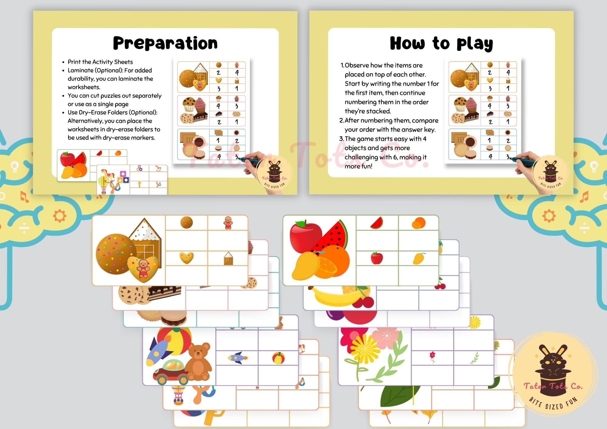 Mega-bundle Visual Discrimination and Perception Activities for Early ...