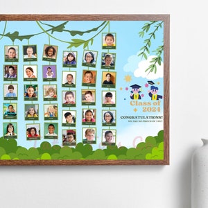 Graduation Photo Collage Canva Template: School Gift (digital Download ...