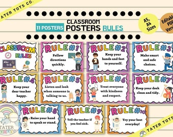 Classroom Rules Bulletin Board - Etsy