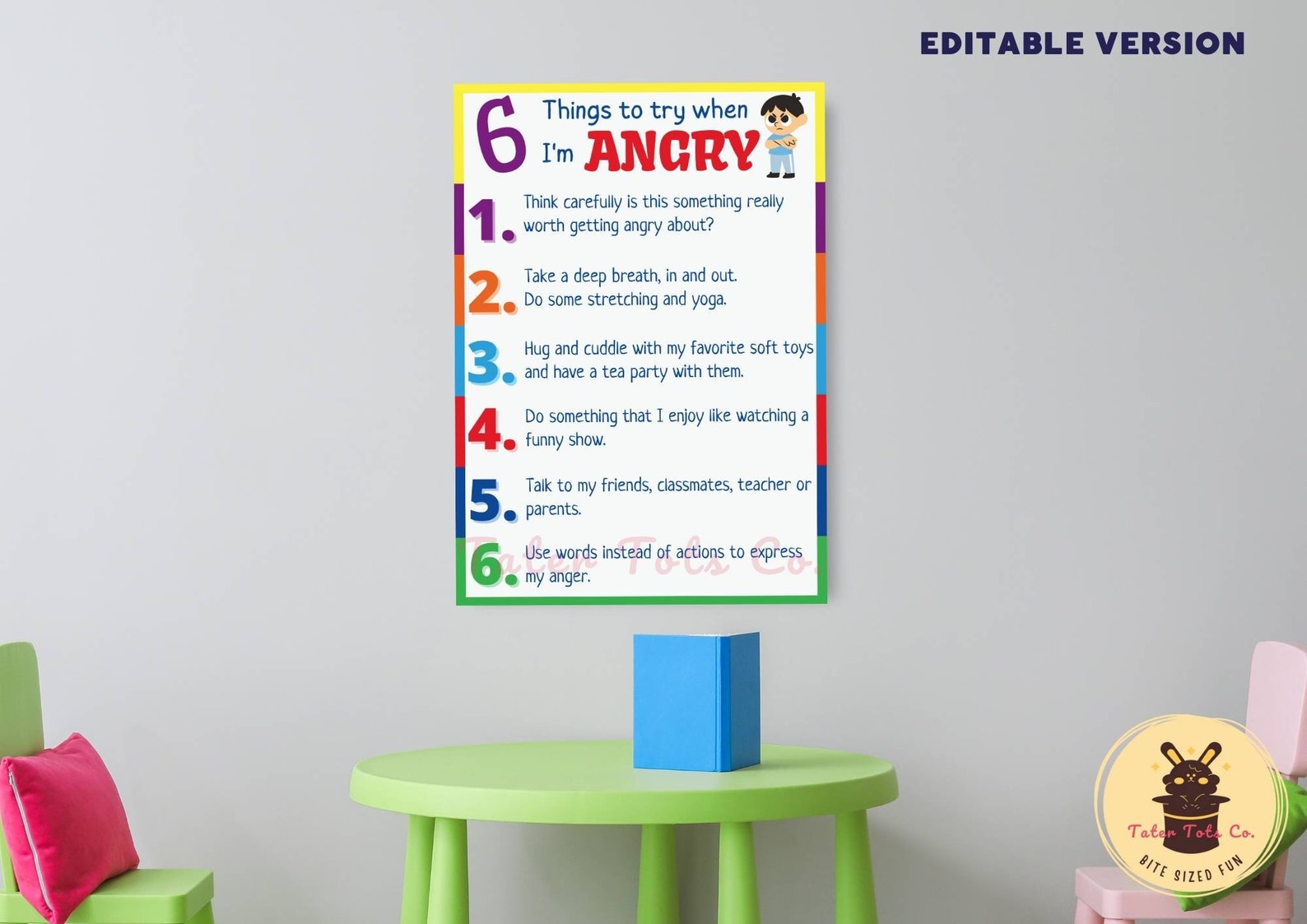 Zones of Emotional Regulation Self Control Posters | Calm Down Corner ...
