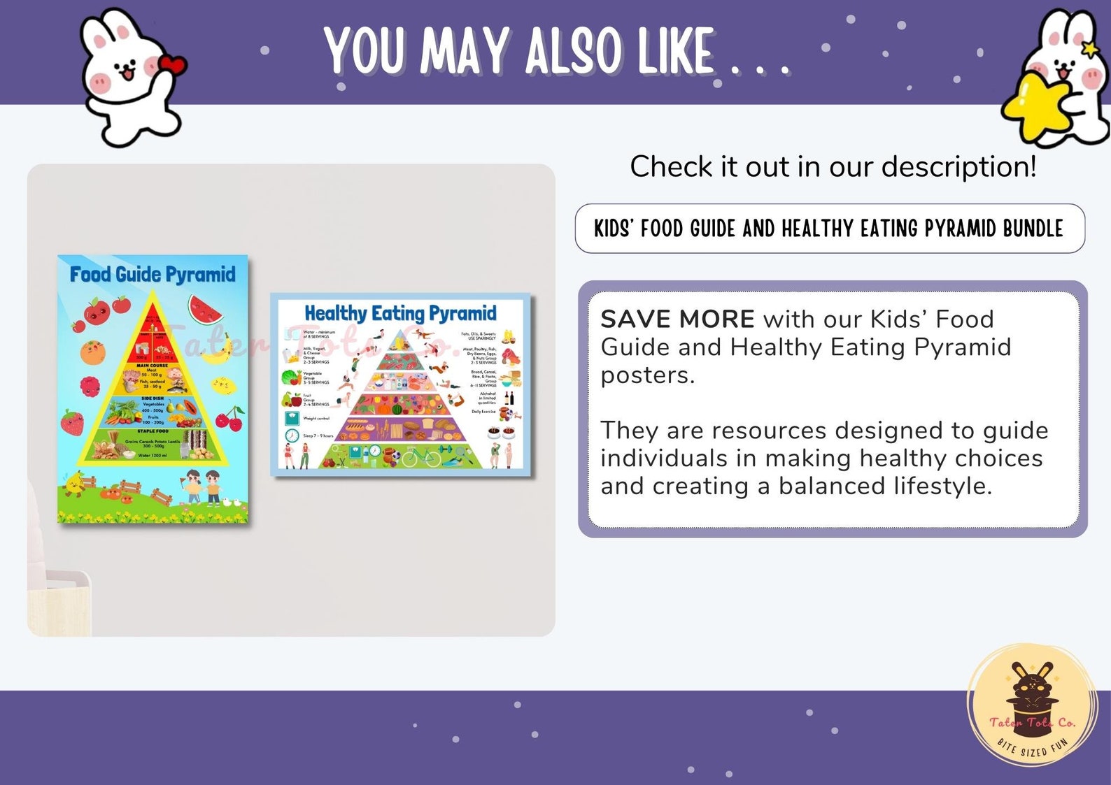 Basic Food Pyramid Groups Poster With Daily Recommended Dietary Intake ...