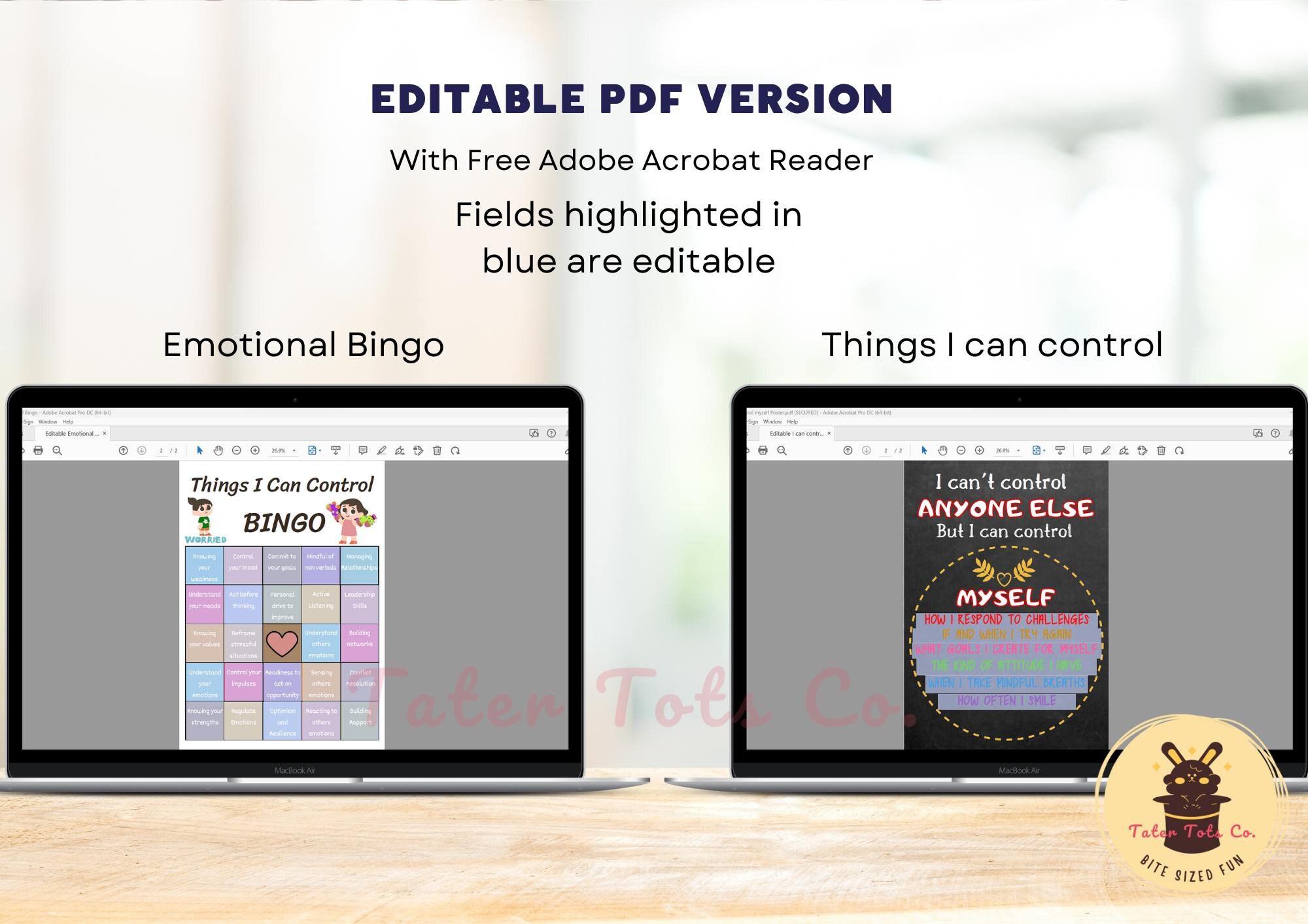 Emotional Regulation Bundle for Kids Bingo and Barometer, Help Children ...