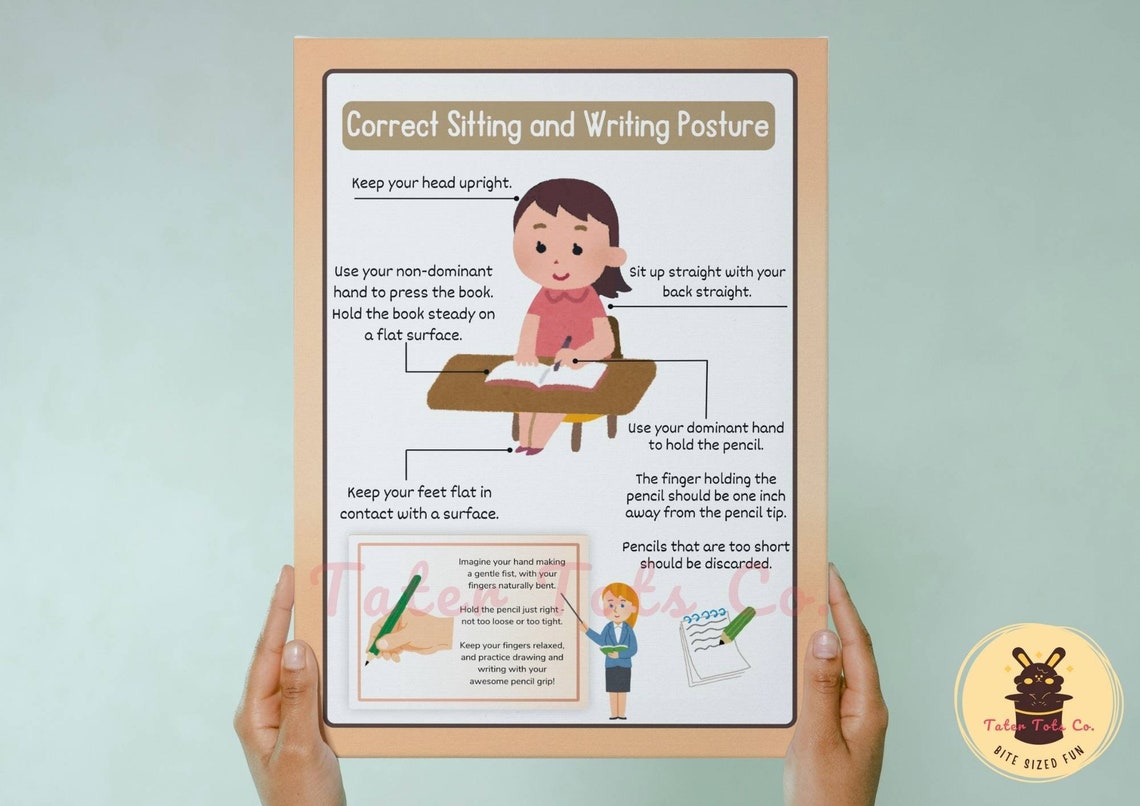 Correct Standing and Writing Posture, How to Hold a Pen and Pencil Grip ...