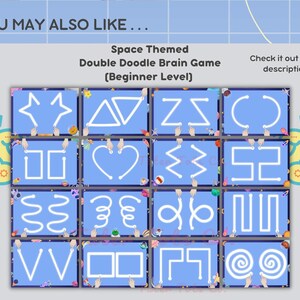 Double Doodle Bilateral Brain Game Beginner Level for - Etsy