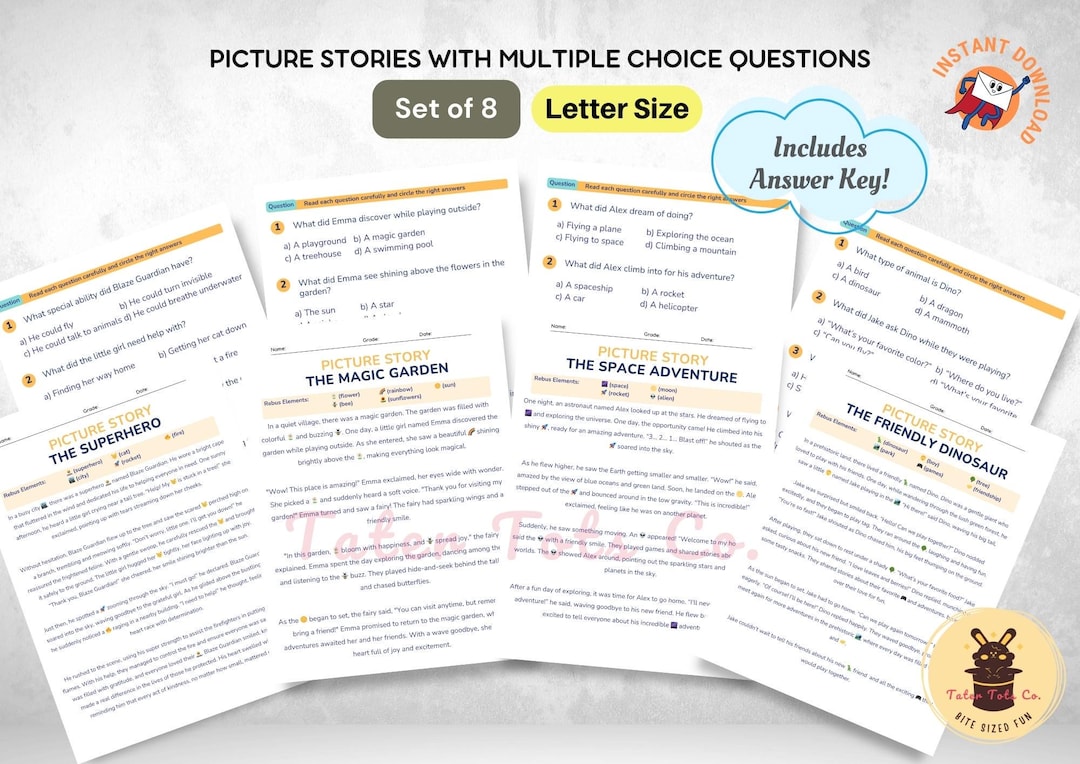 Picture Stories With Rebus and Sight Words for Early Learners ...