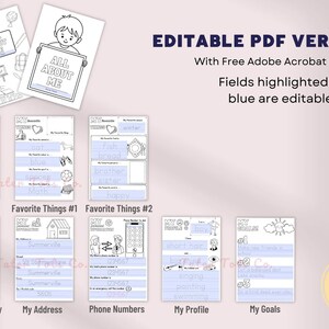 Personalized All About Me Letter and Number Tracing Preschool Worksheet ...