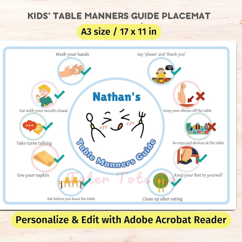 Table Manners - Etsy