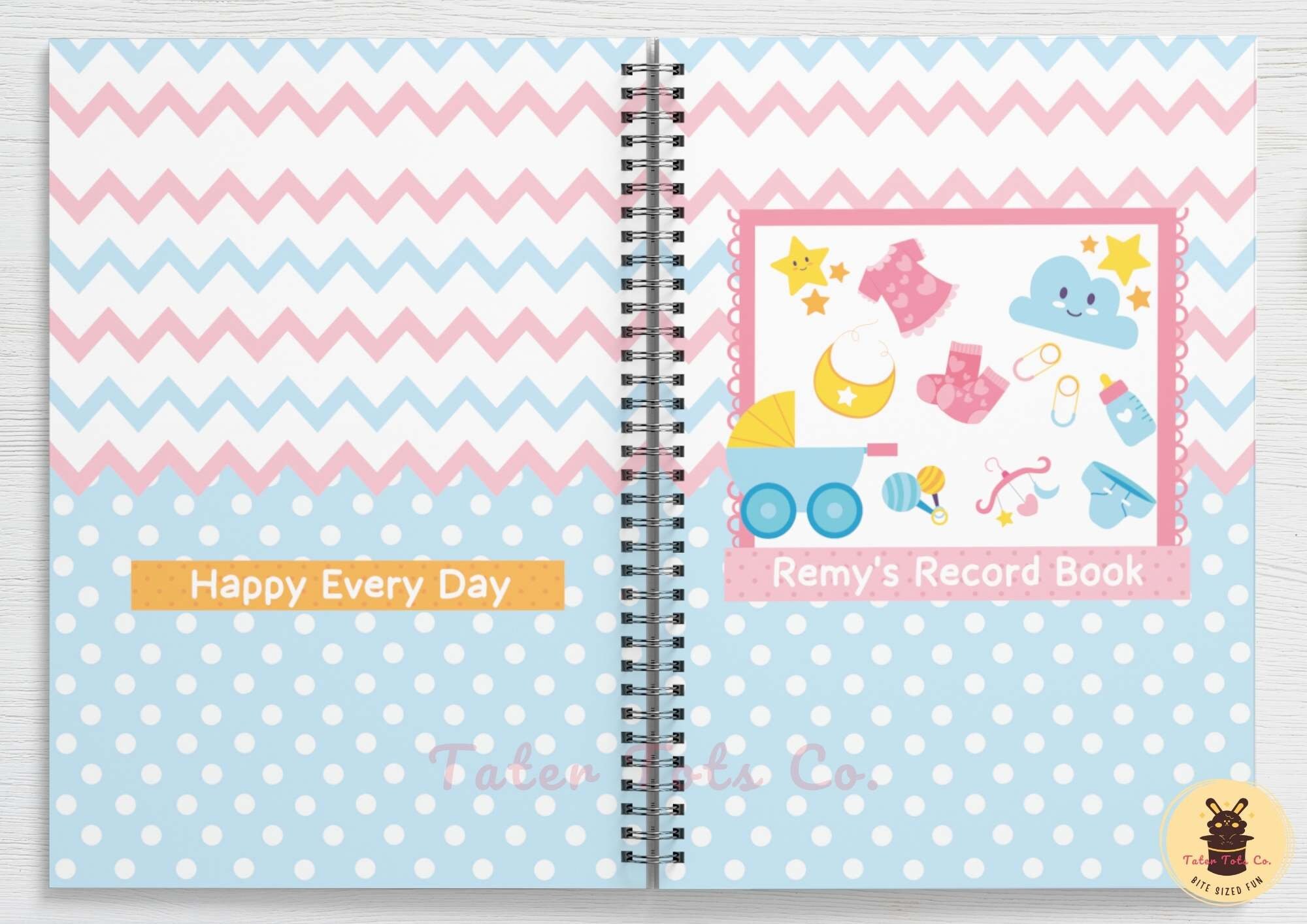Printable Baby Tracker Daily Check List Record Book Newborn Planner ...