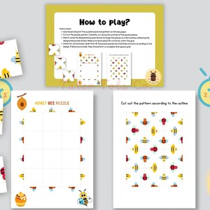 Printable 3x4 Square Grid Puzzle Patterns - Set of 8 Bundle | Brain ...