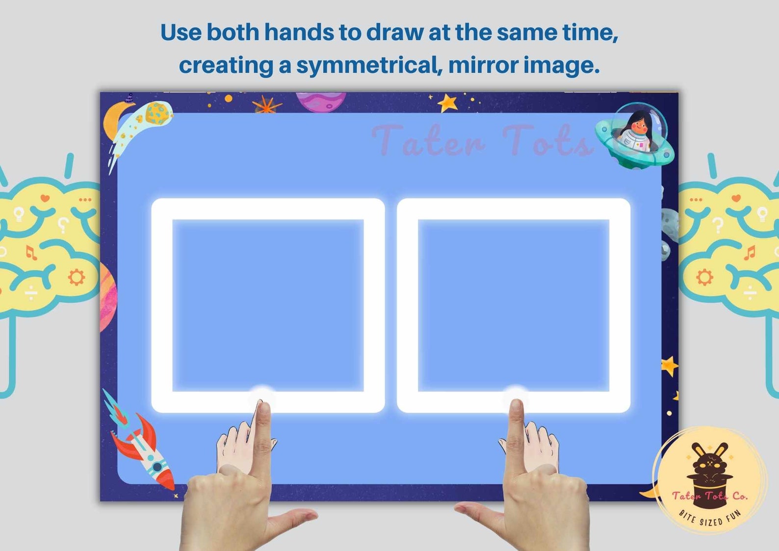 Double Doodle Finger Tracing Maze Brain Game for Kids Train Fine Motor ...