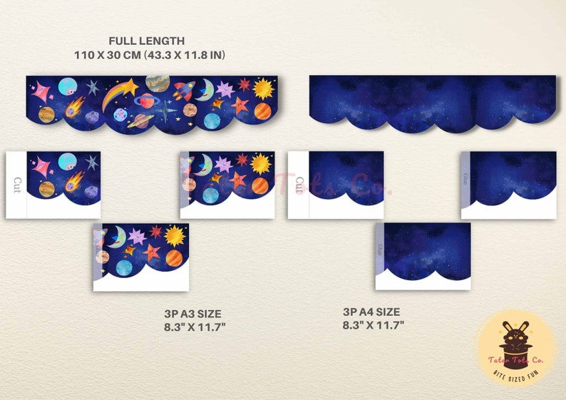 Solar System Planets Bulletin Board Pack With Night Sky Space Border ...