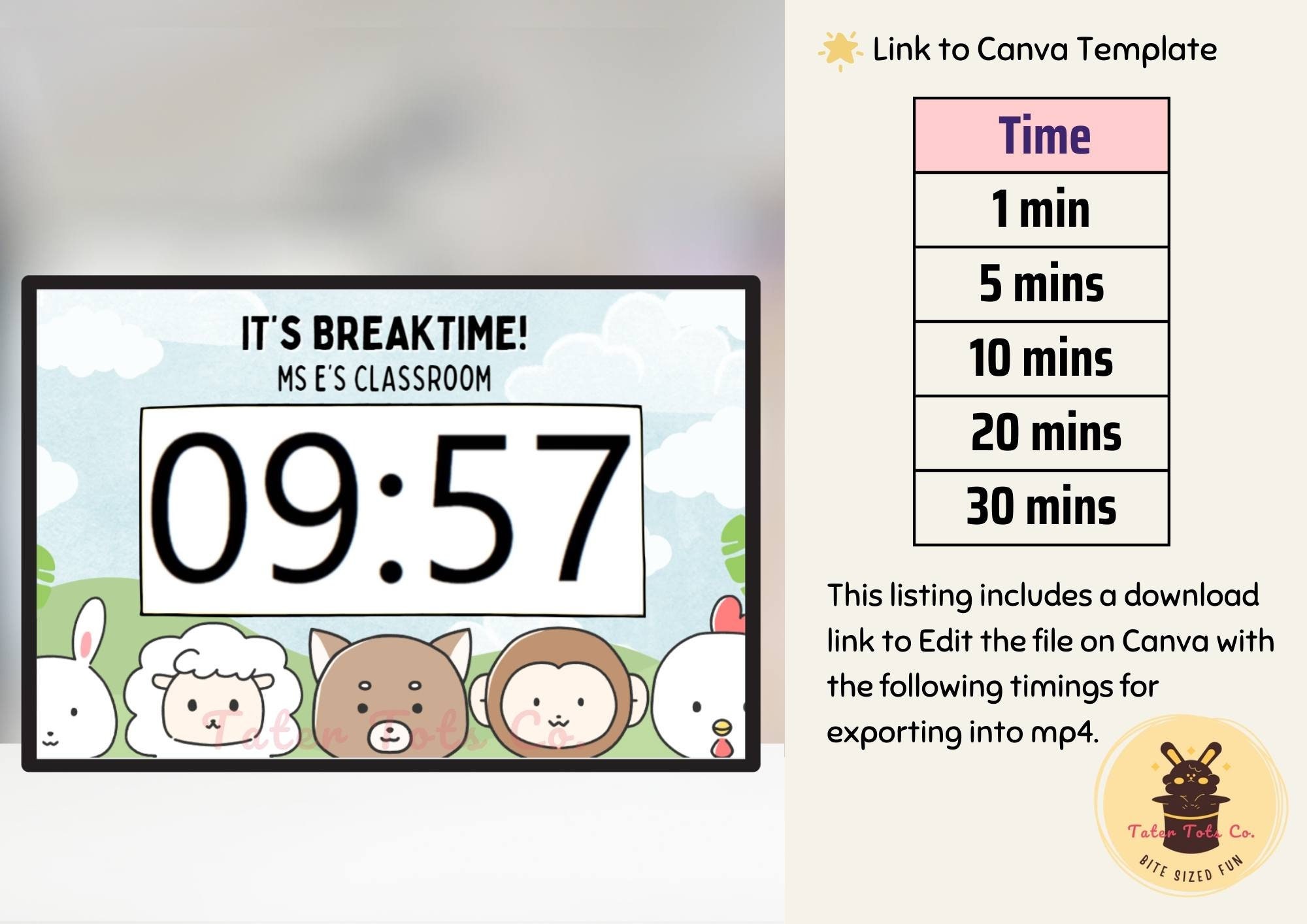 Classroom Countdown Timers for Enhanced Productivity in 1, 5, 10, 20 ...