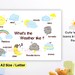 Cute Weather Icons and Emotions Poster for Baby Nursery Wall or Kids ...