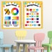 Preschool Classroom Art and Craft Lesson Display Color Wheel Chart and ...