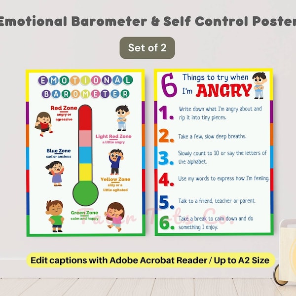 Emotions Preschool Zones of Regulation - Etsy