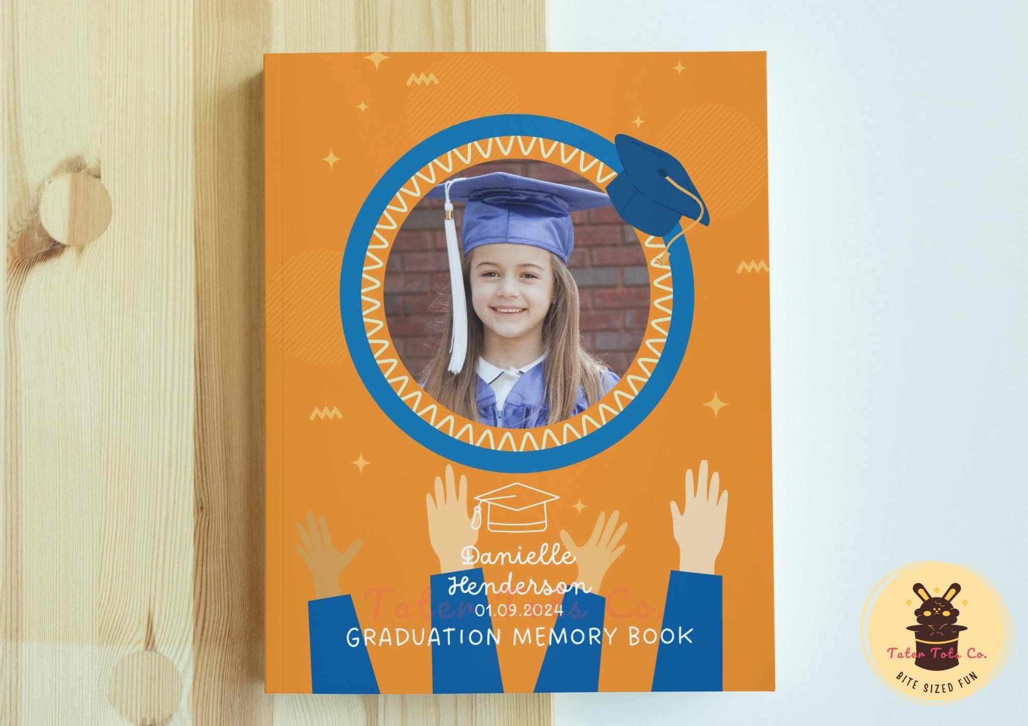 Preschool Graduation Memory Book: Canva Template for Kindergarten Prek ...
