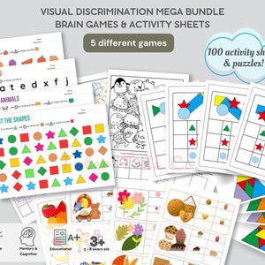 Mega-bundle Visual Discrimination and Perception Activities for Early ...