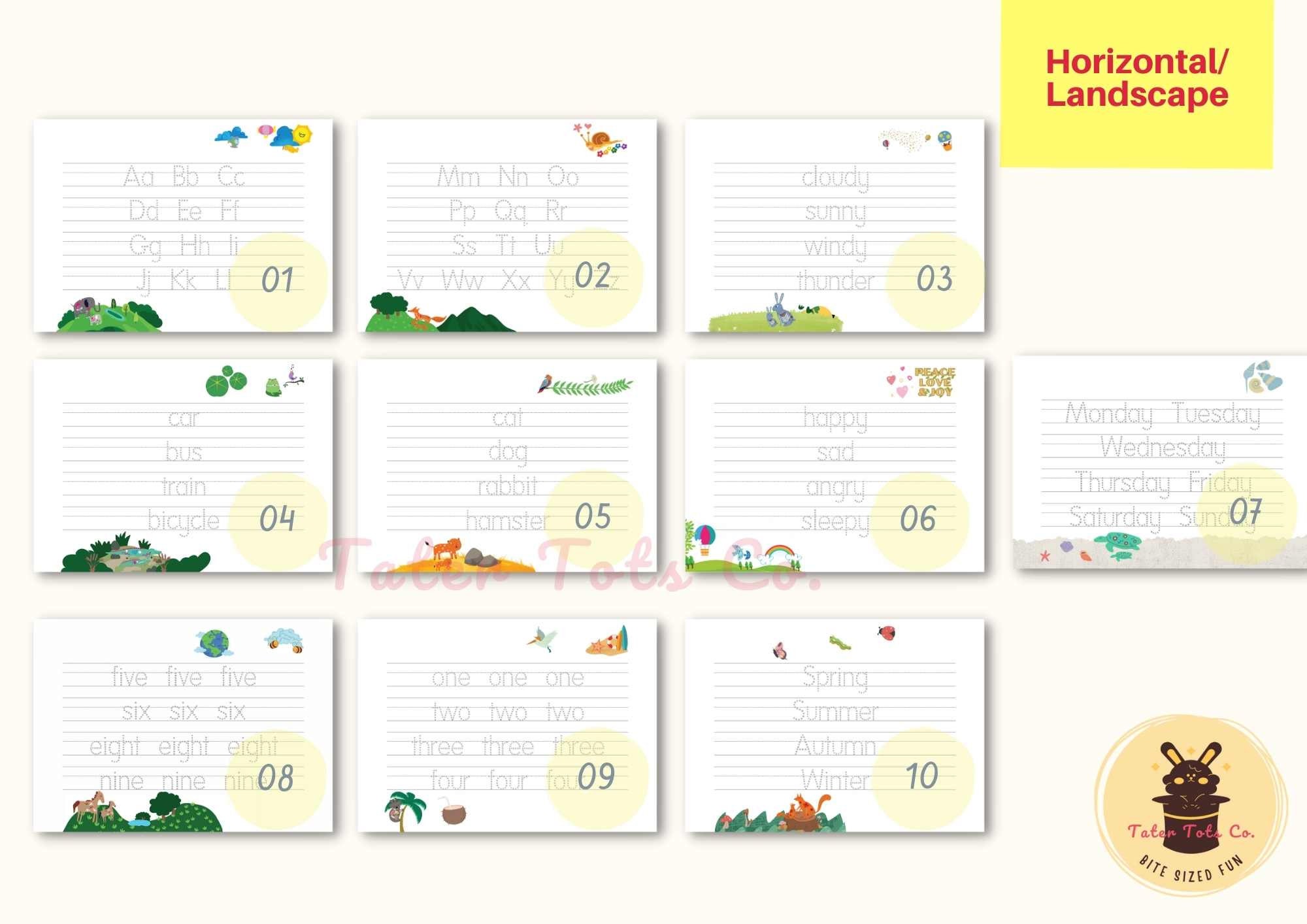 Editable Tracing Worksheets for Preschool Curriculum Writing - Etsy Canada