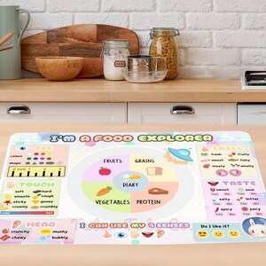 Space Food Explorer Eating Placemat Food Groups, Flavor Discovery Using ...