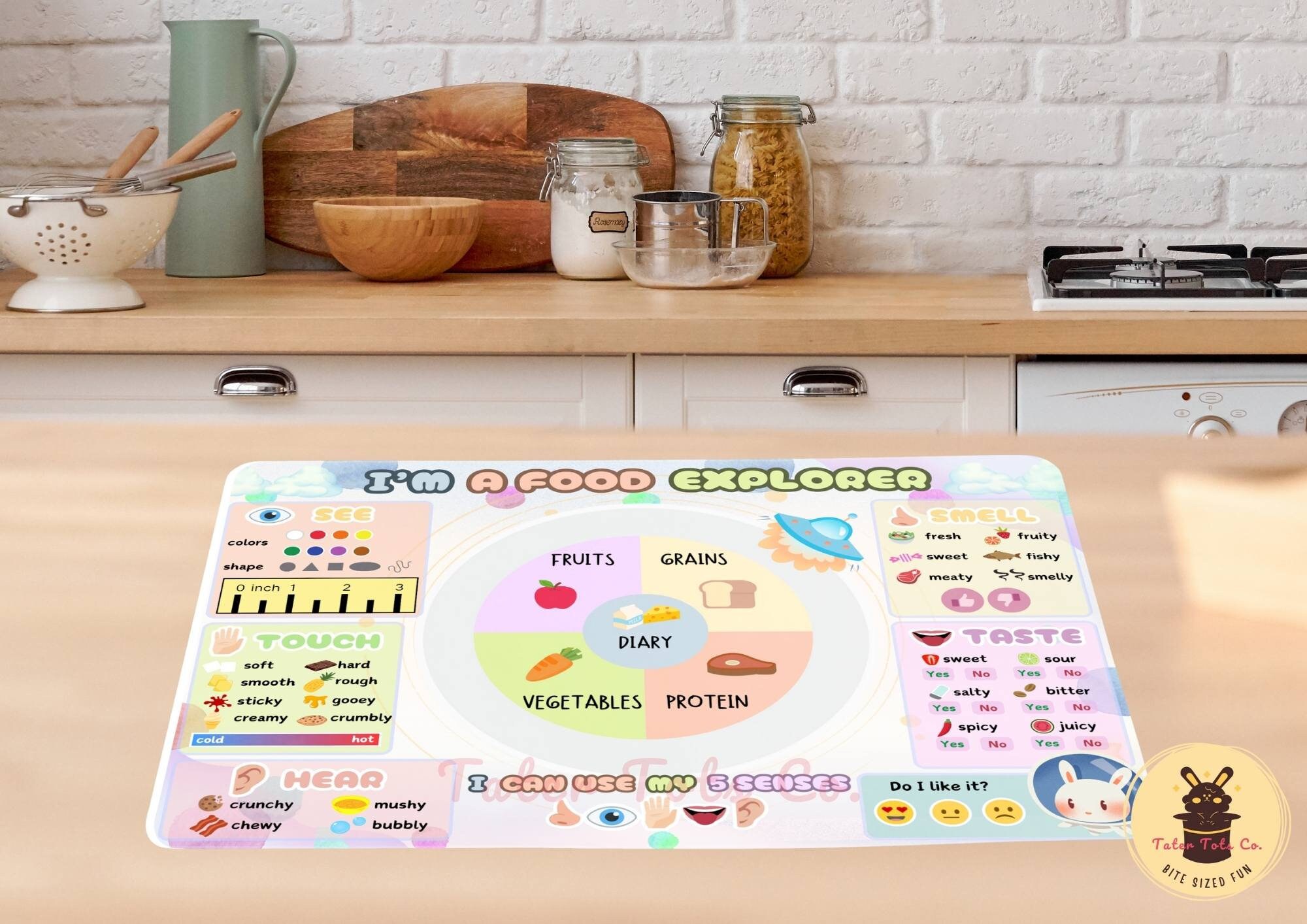 Space Food Explorer Eating Placemat Food Groups, Flavor Discovery Using ...
