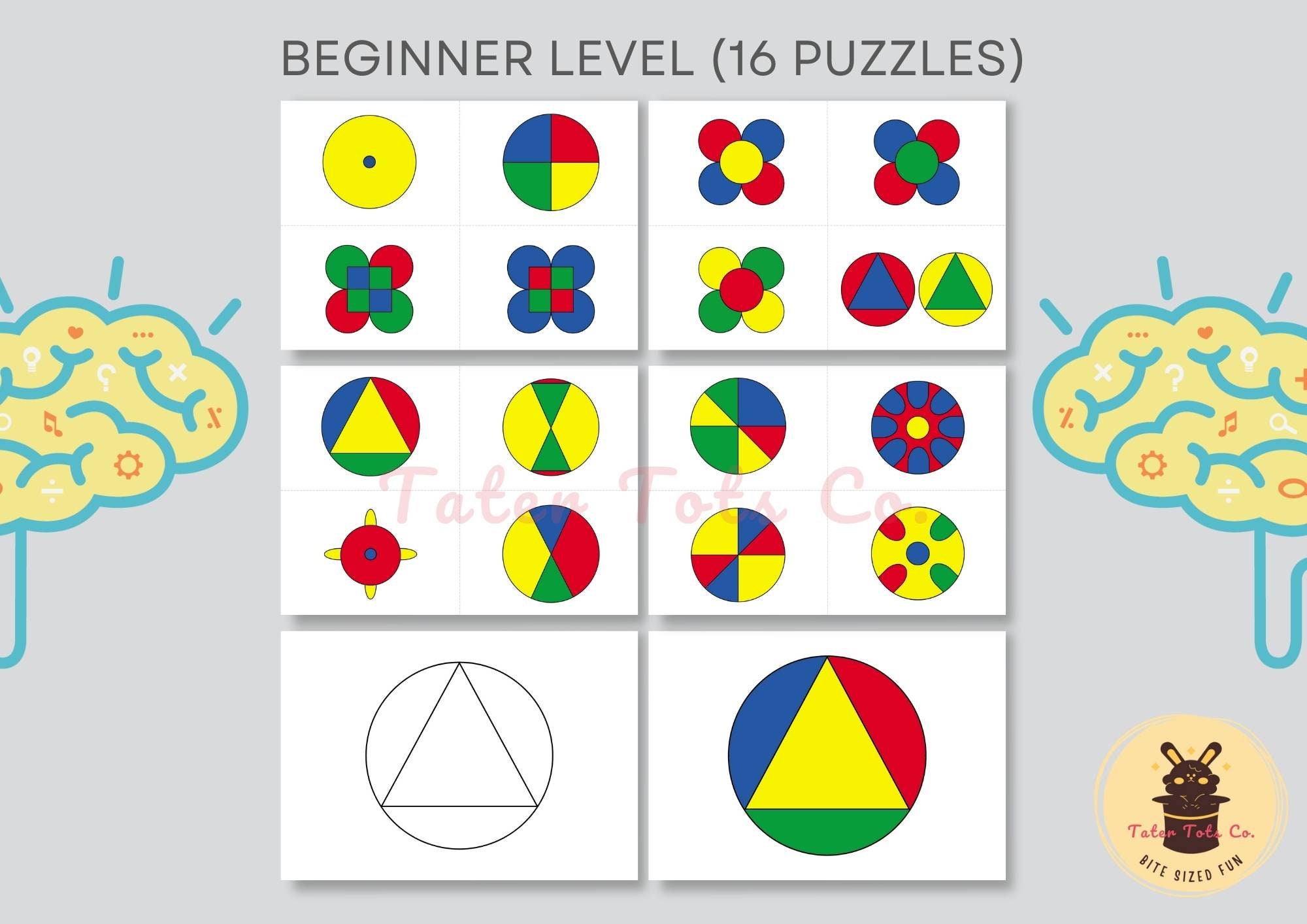 Mandala Memory Game: Brain and Attention Training Full Mega Bundle | Difficulty Levels Beginner ...